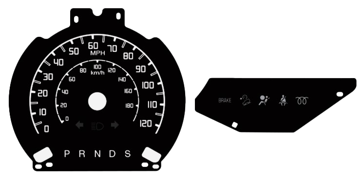 2019-2023 FORD RANGER W/ BRAKE TELLTALE – Faceplates USA